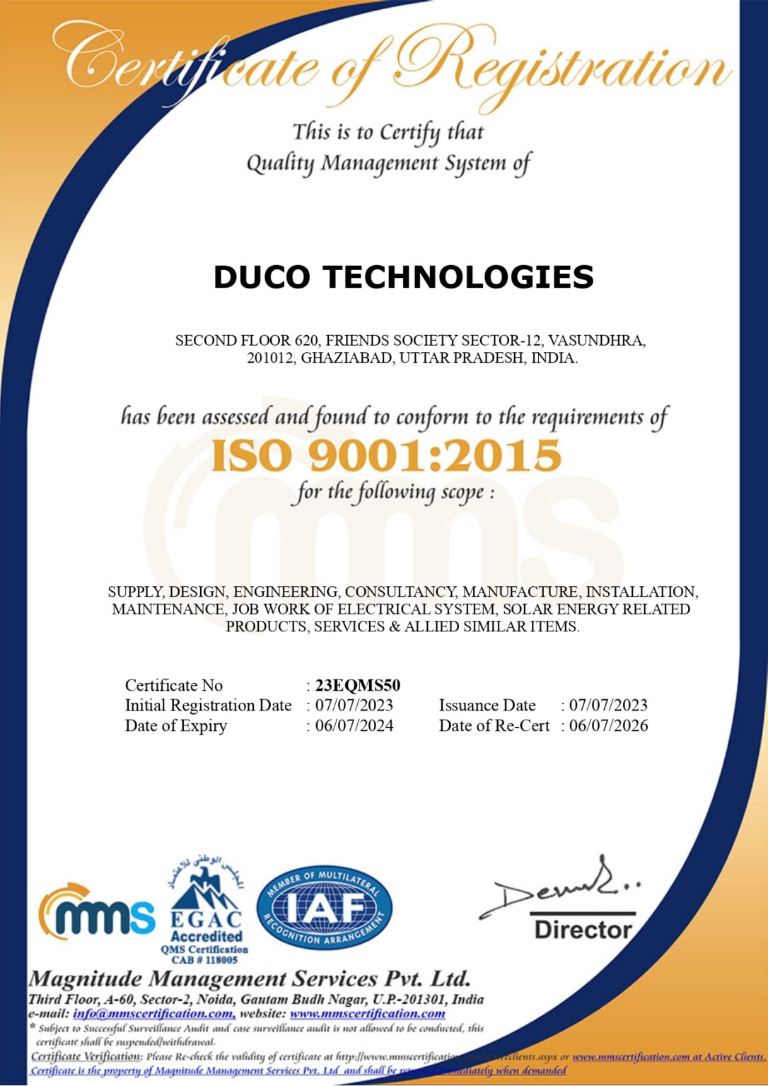 Our Appreciations – ducotech